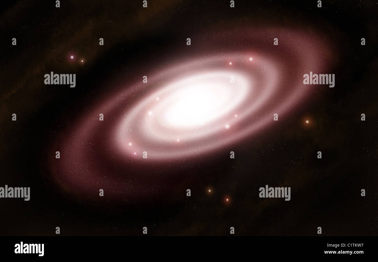 A very old spiral galaxy Stock Photo - Alamy