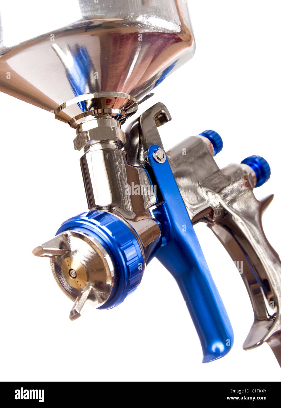 Automotive Painter Spray gun isolated on white background Stock Photo ...
