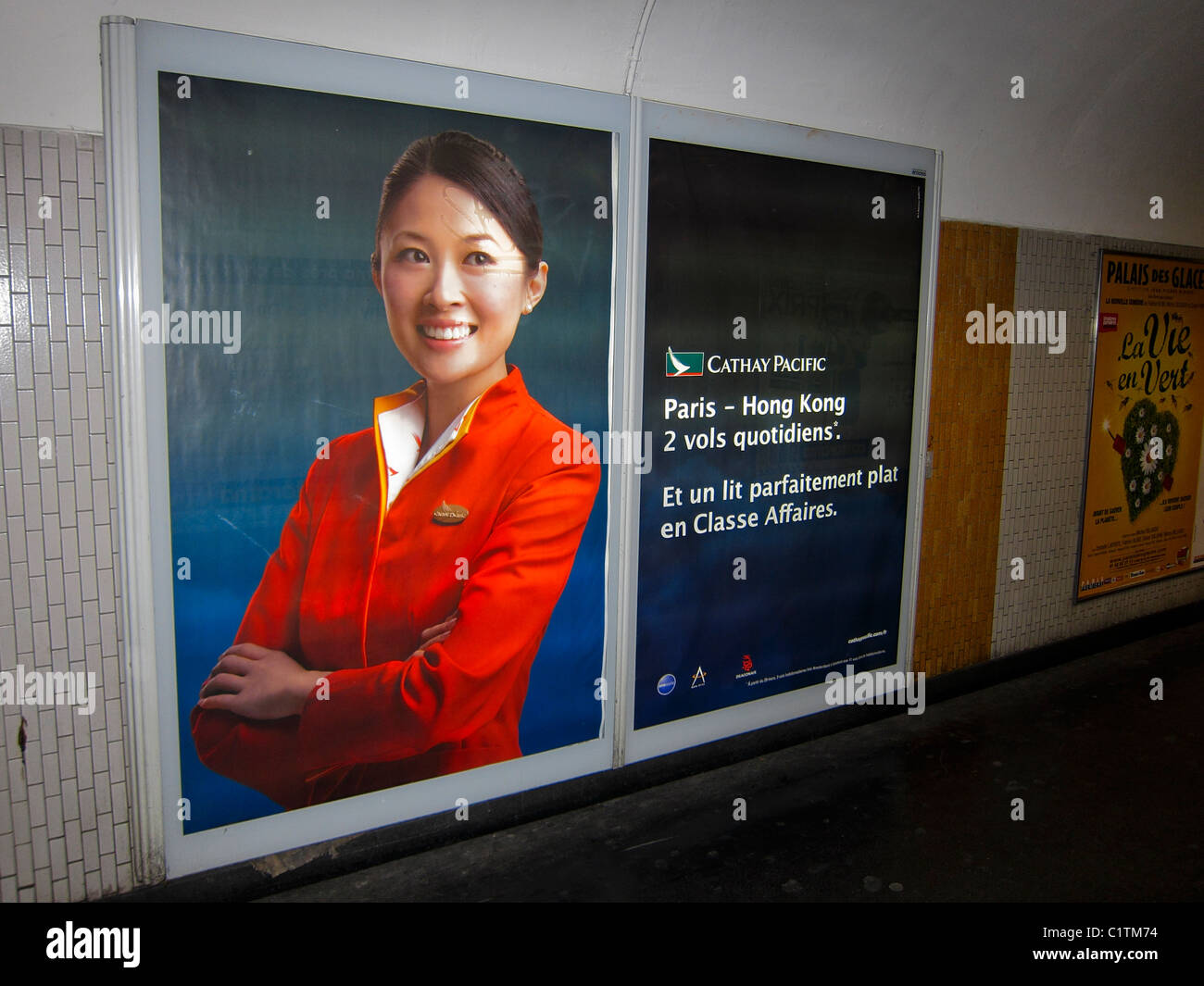 Advertising poster in paris metro hi-res stock photography and images ...