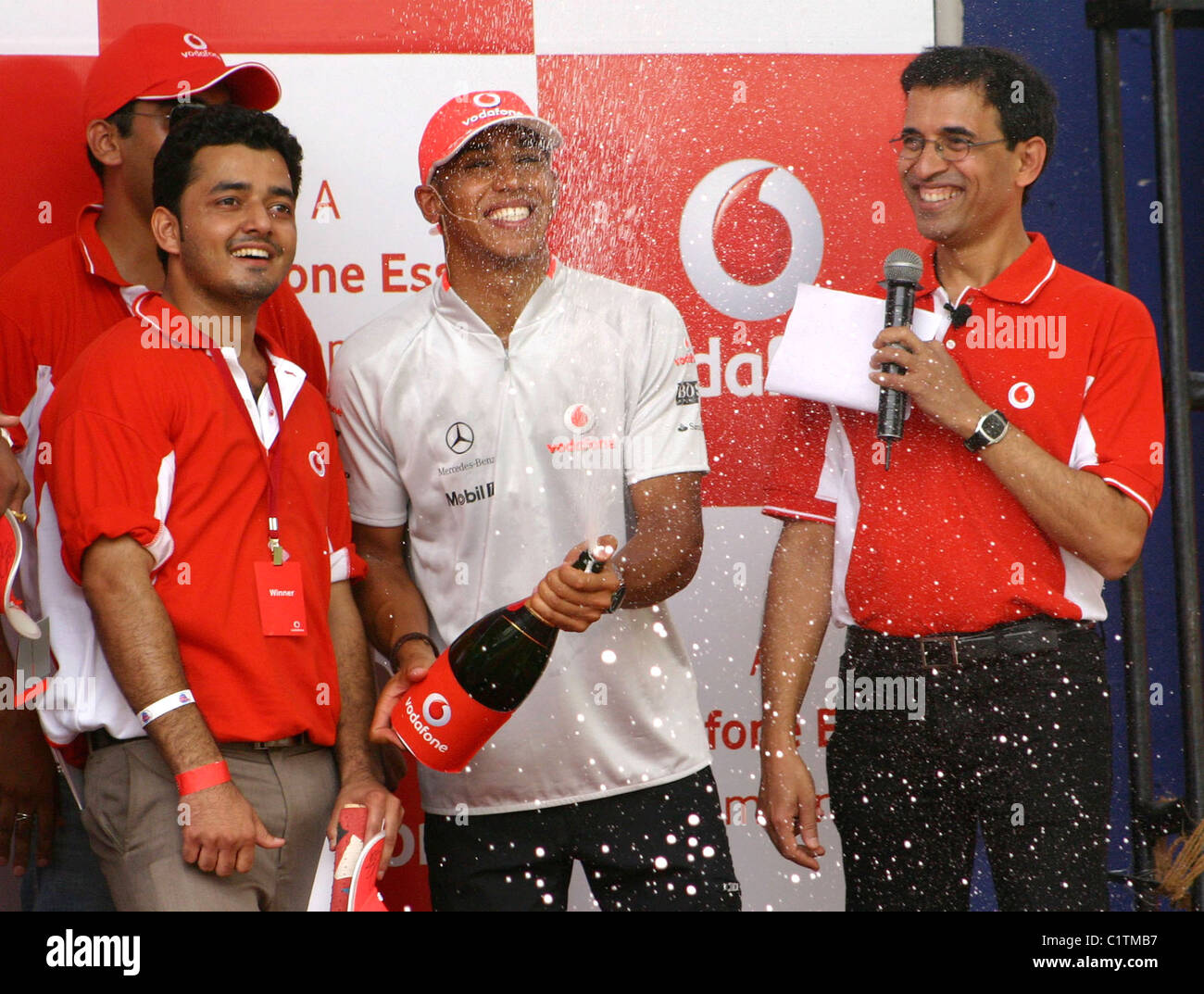 Formula One World Champion Lewis Hamilton entertained hundreds of fans ...