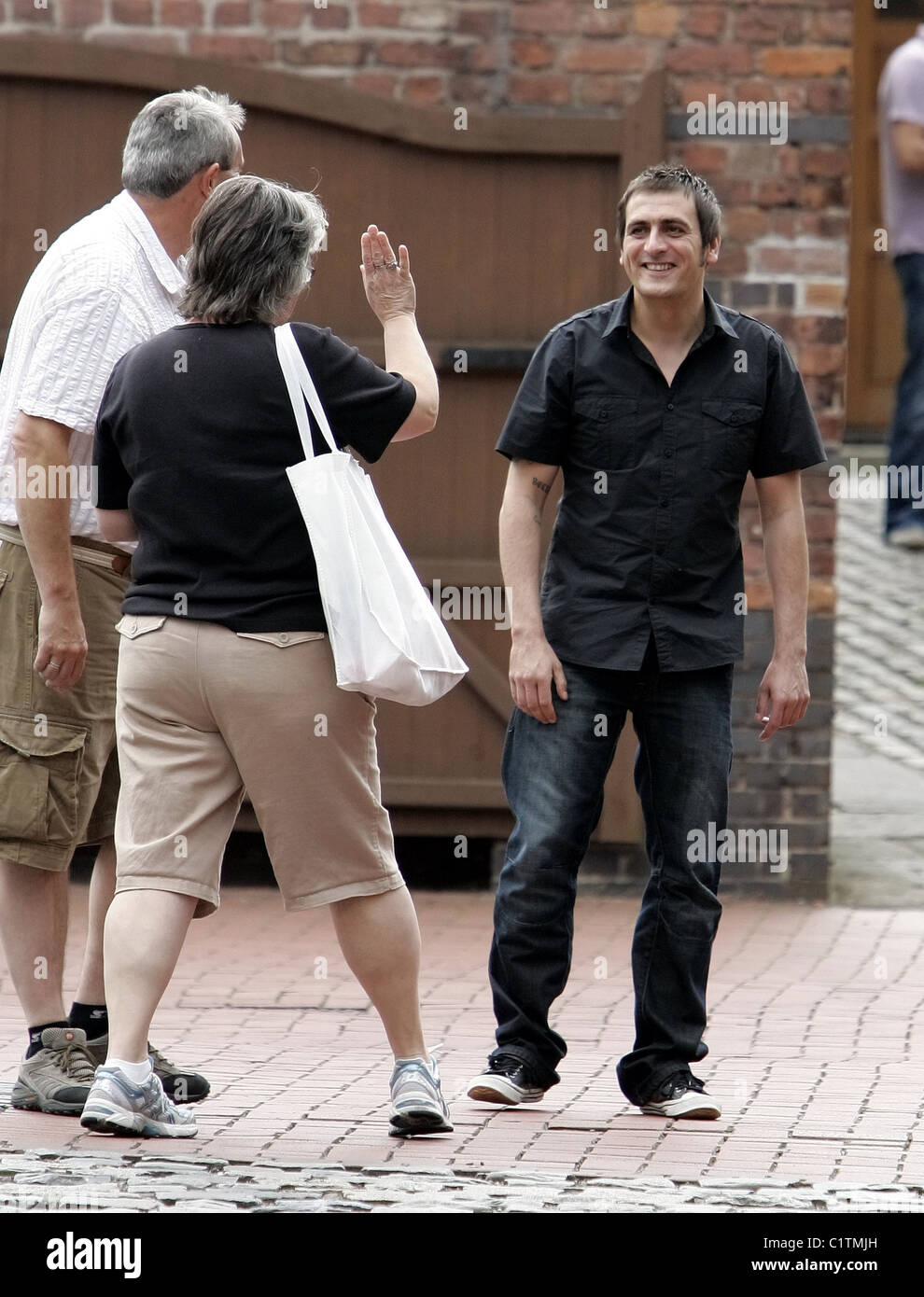 Chris Gascoyne leaving the set of ITV's 'Coronation Street' Manchester ...