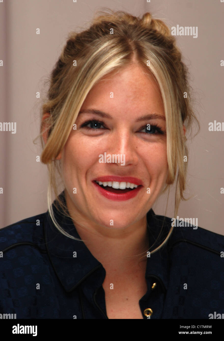 Sienna Miller 'G.I. Joe: The Rise of Cobra' press conference held at ...