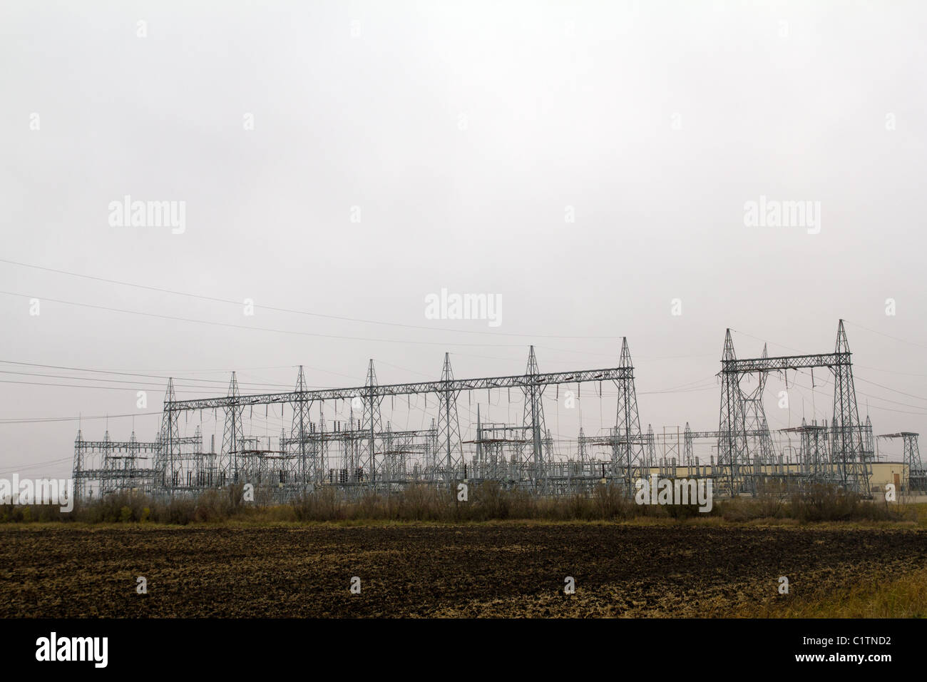 Electricity Power Pylons Stock Photo - Alamy