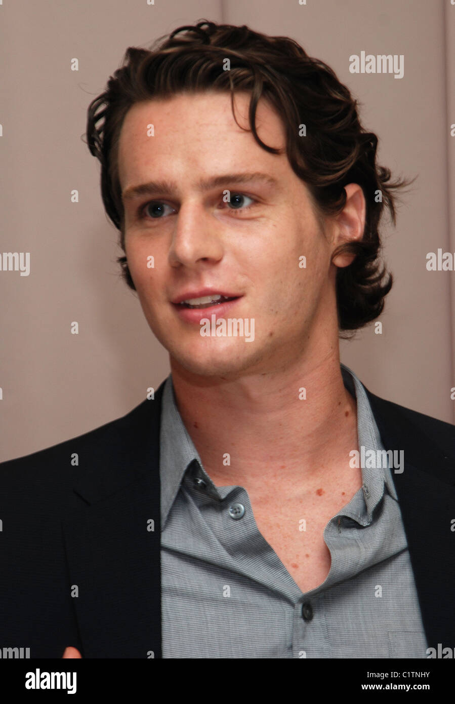 Jonathan Groff 'Taking Woodstock' press conference held at The Waldorf ...