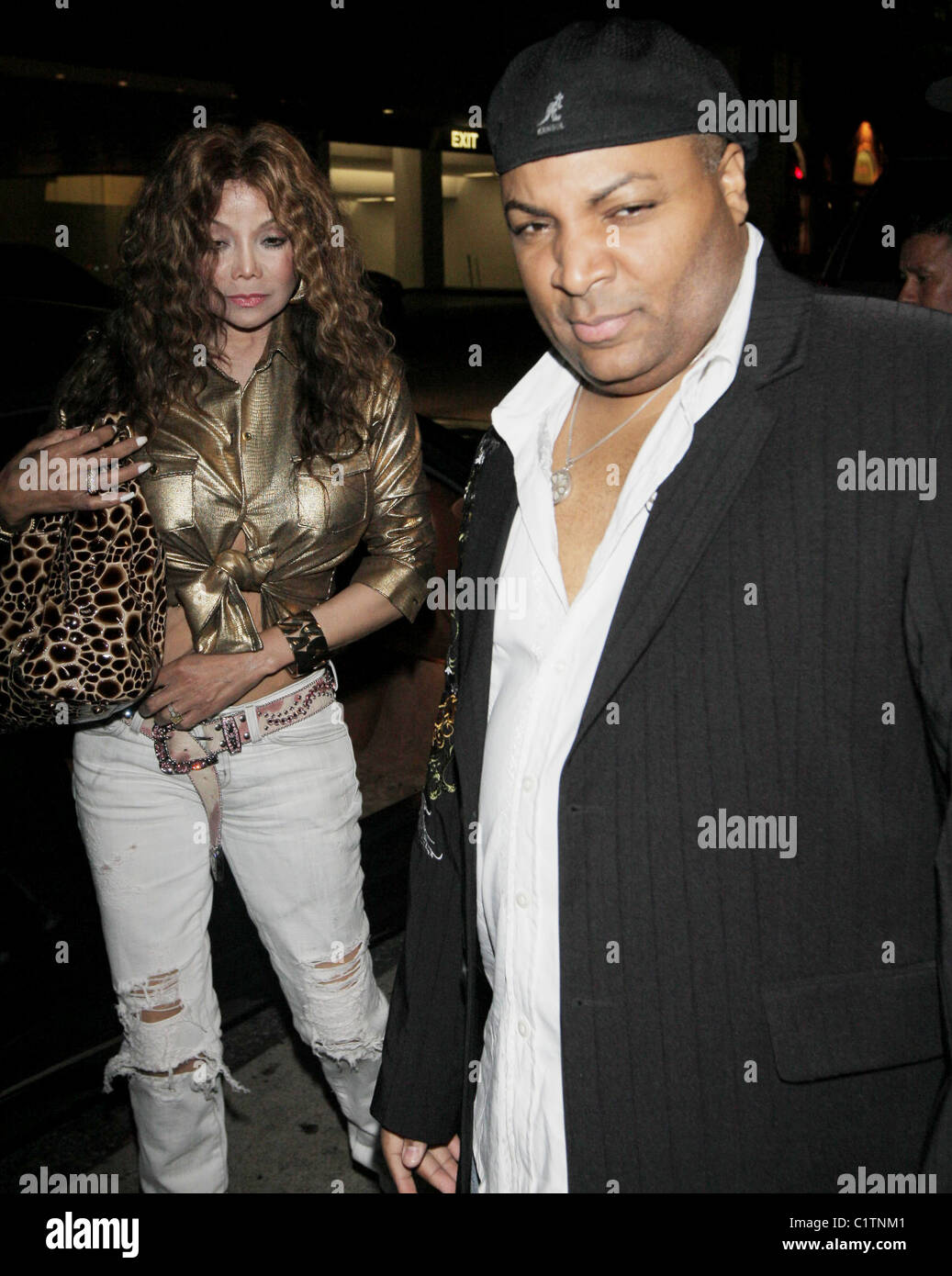 LaToya Jackson outside Mr Chow in Beverly Hills Los Angeles, California ...