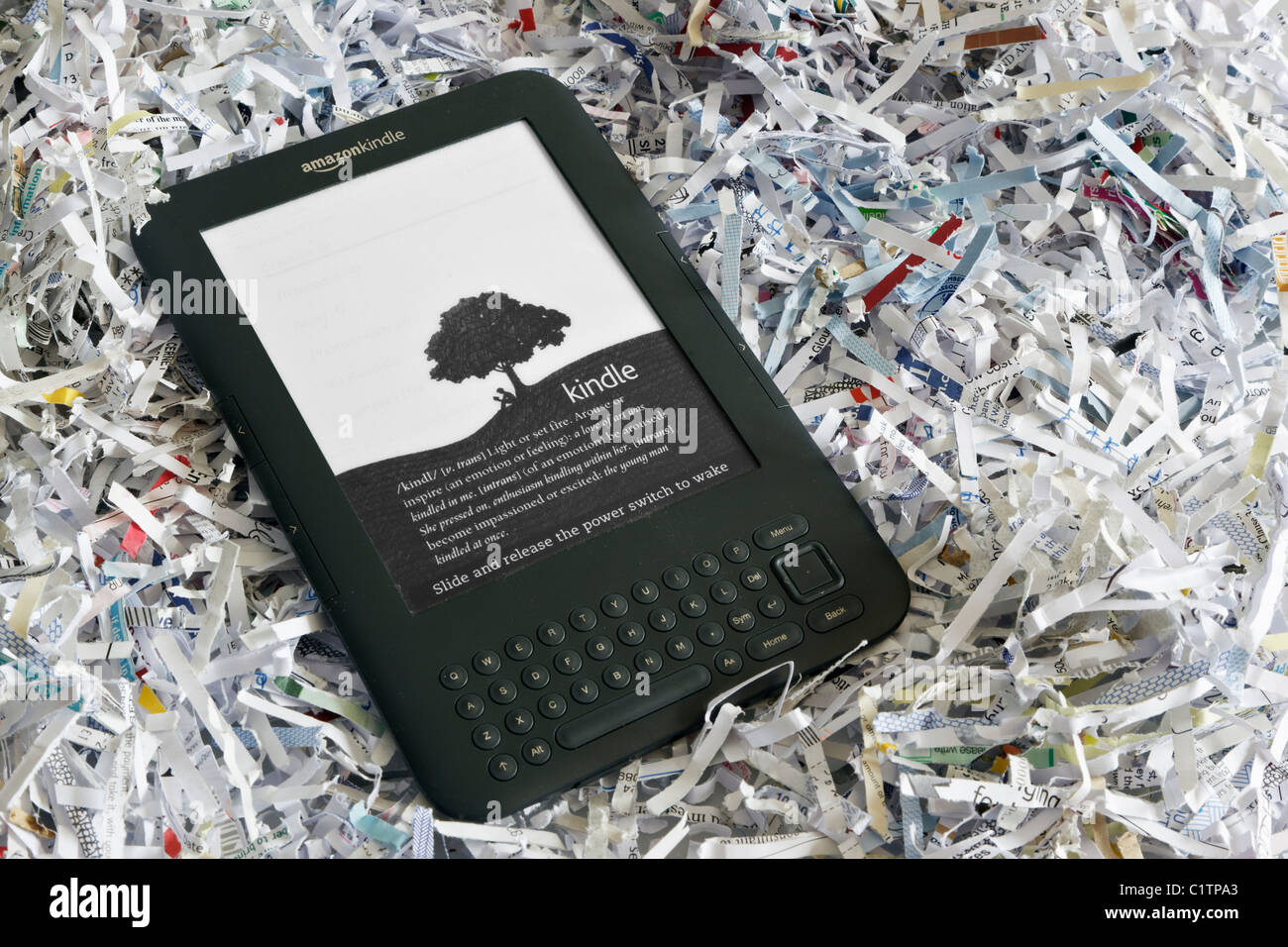 Kindle ereader ebook paper hi-res stock photography and images - Alamy