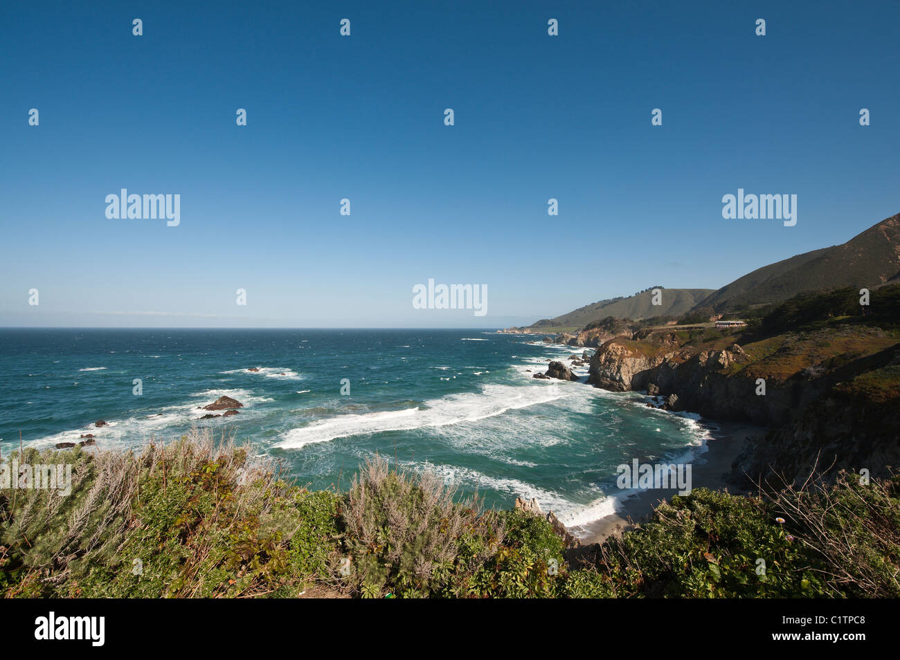 Big Sur, California. Coastline south of Monterey Stock Photo - Alamy