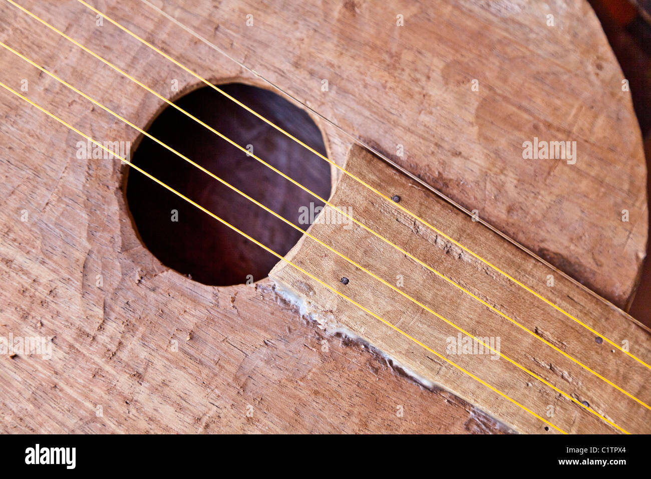 Hand made mbya guarani indigenous guitar hi-res stock photography and ...