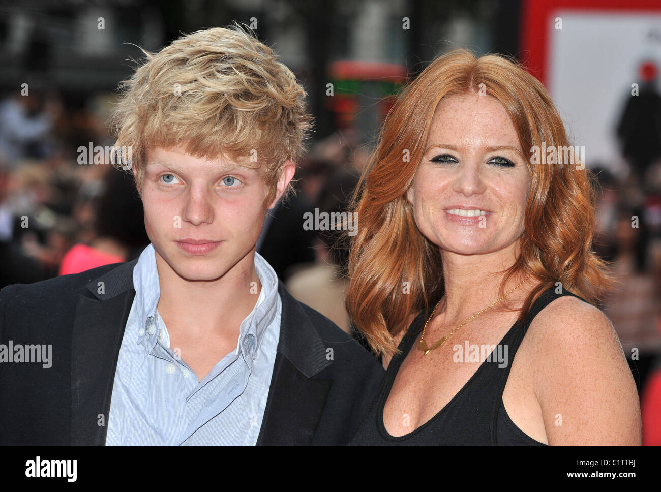 Patsy Palmer and son Charlie The UK premiere of 'The Ugly Truth' held ...