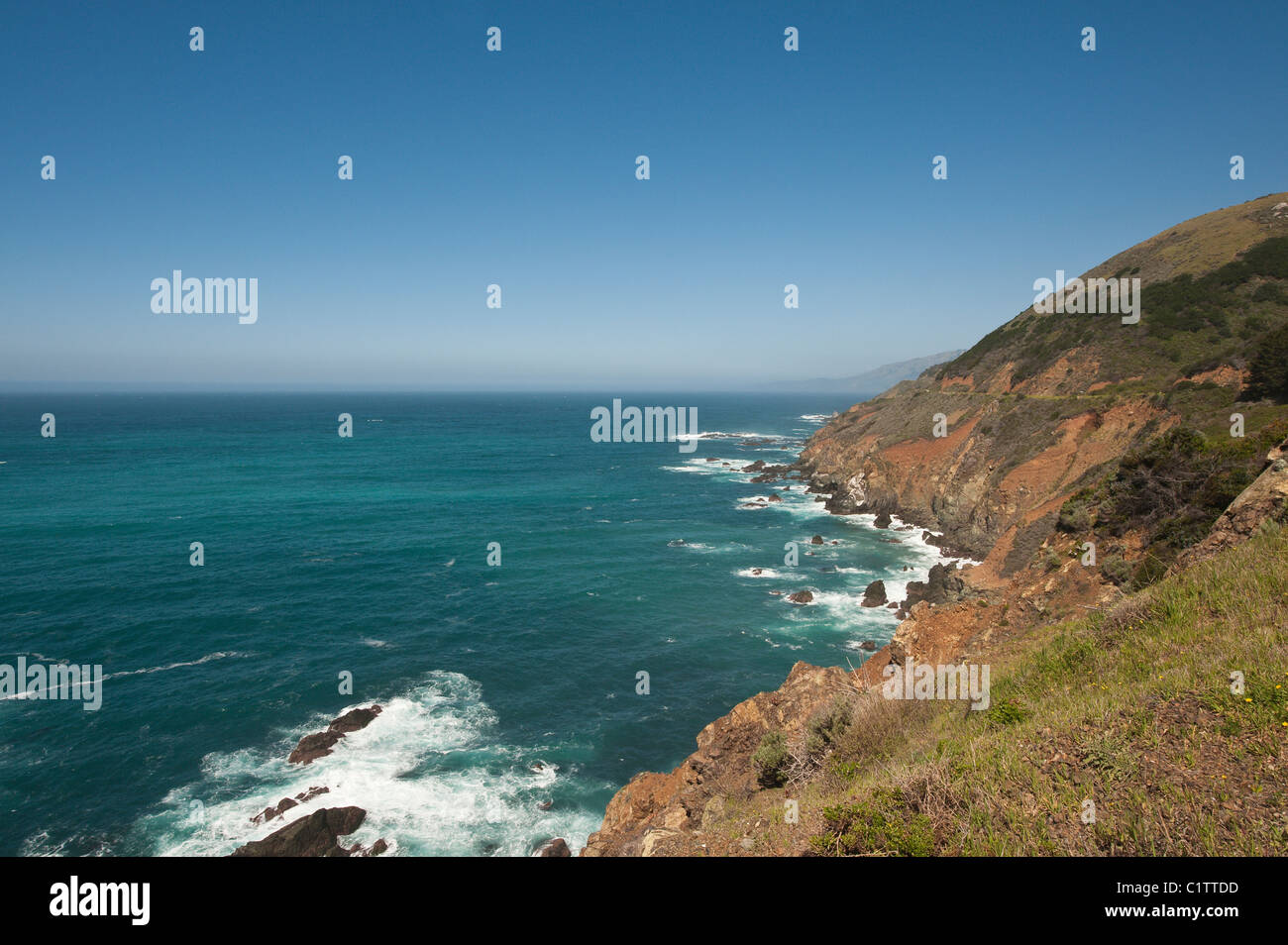 Big Sur, California. Coastline south of Monterey Stock Photo - Alamy