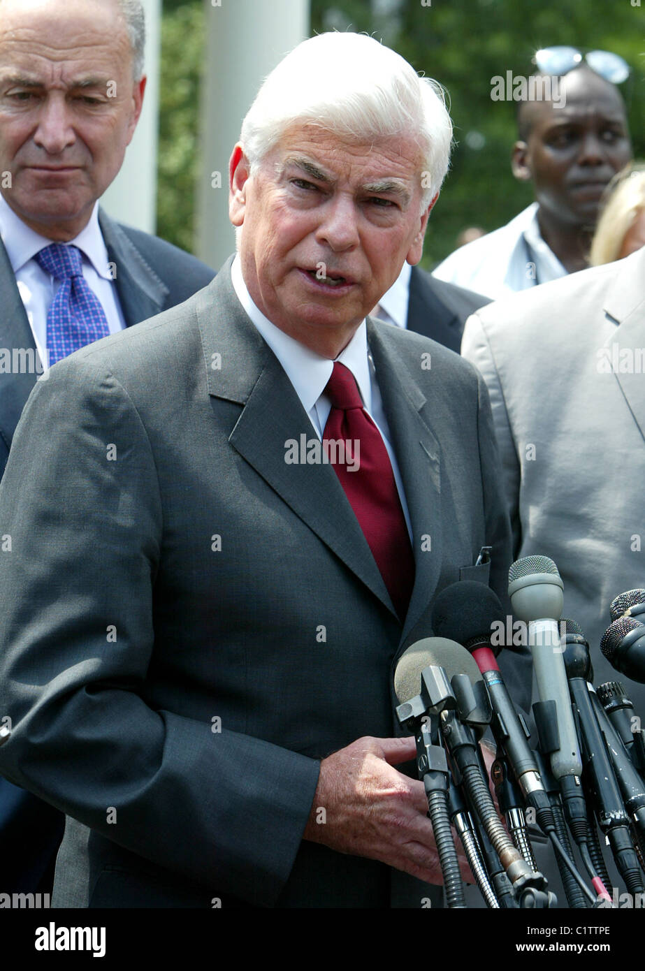 US Democratic Senator from Connecticut Chris Dodd at the press ...