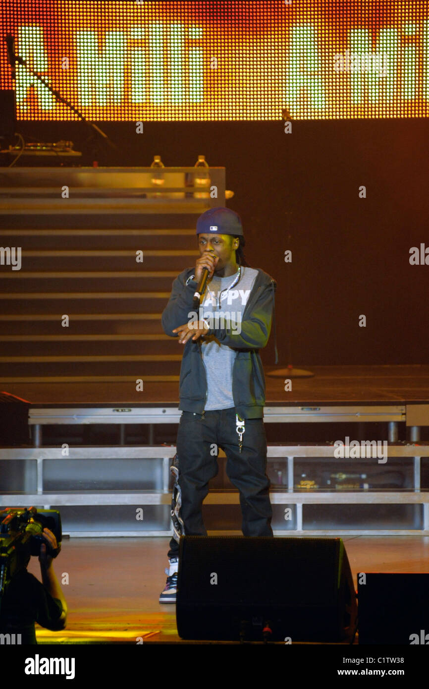 LiL Wayne aka Dwayne Michael Carter Jr. performing live on stage at the ...