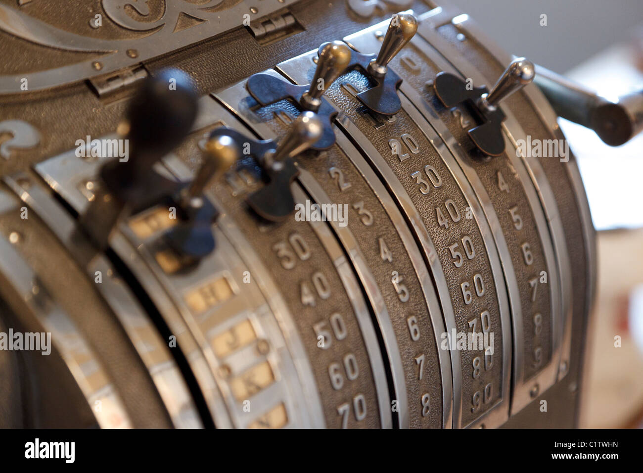 old National cash register Stock Photo - Alamy