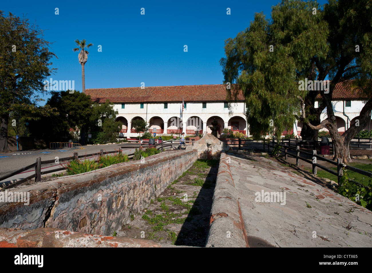 Santa Barbara, California. Tanning vats Santa Barbara Mission Stock ...