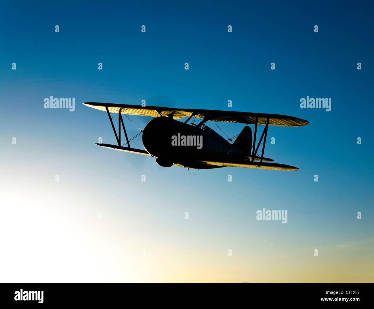A grumman f3f biplane in flight hi-res stock photography and images - Alamy