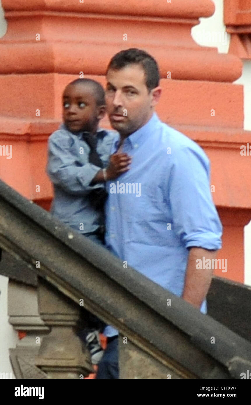 David Banda is carried by a minder into Troja Castle. To attend a ...