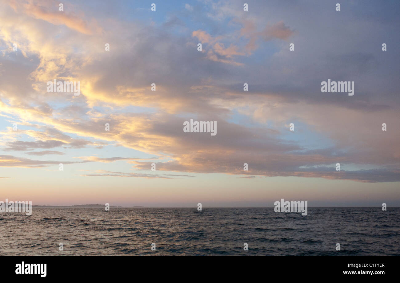 early evening sea scape Stock Photo - Alamy