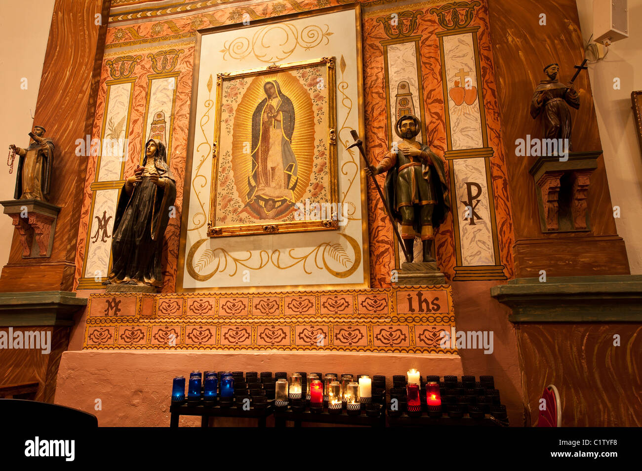 Ventura, California. Altar at the Old Mission San Buenaventura Stock ...