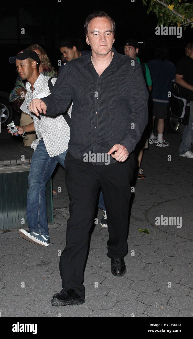 Quentin Tarantino arrives for the 'Inglourious Basterds' Q&A session ...