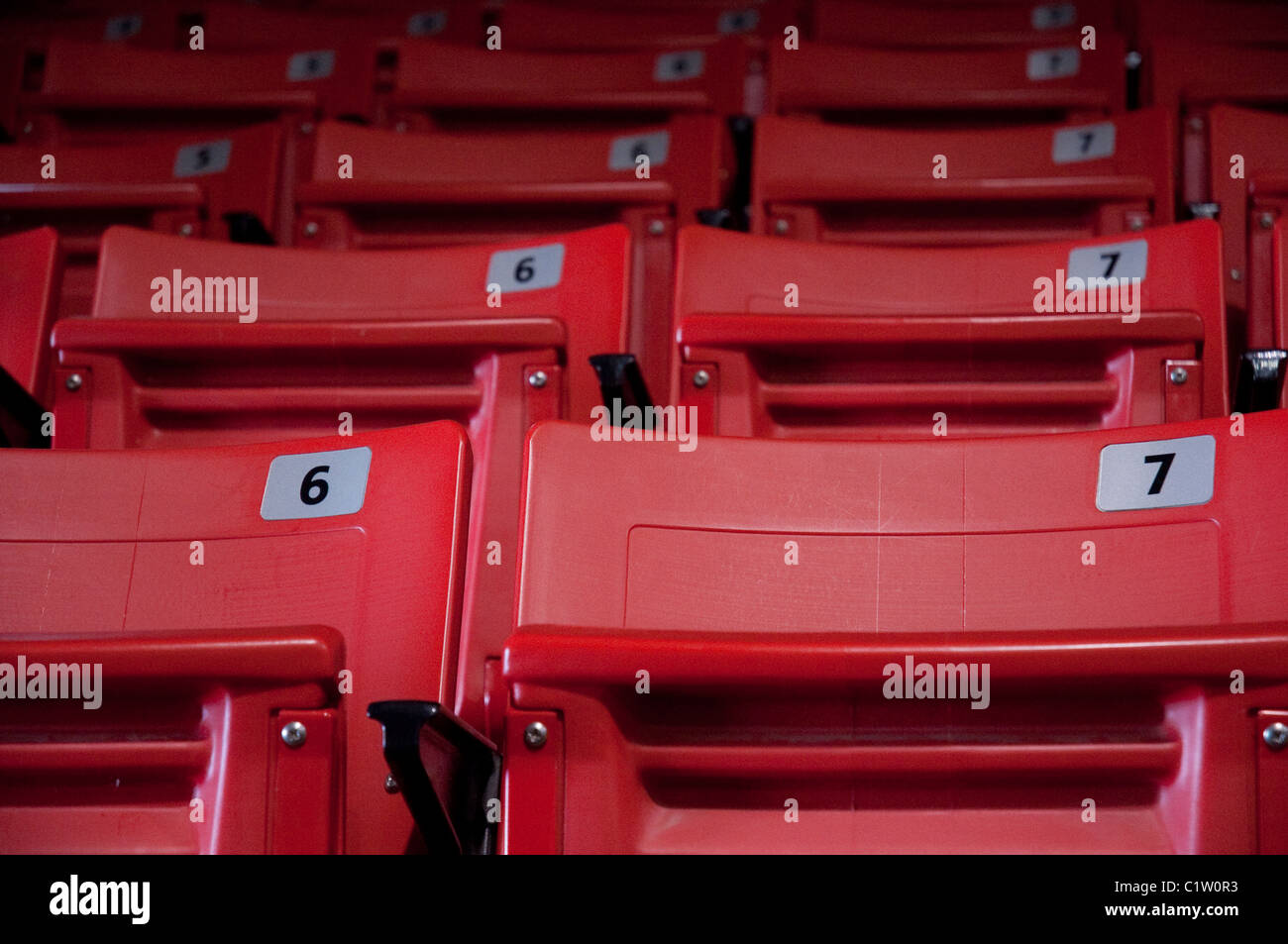 seating at an indoor ice hockey arena Stock Photo - Alamy