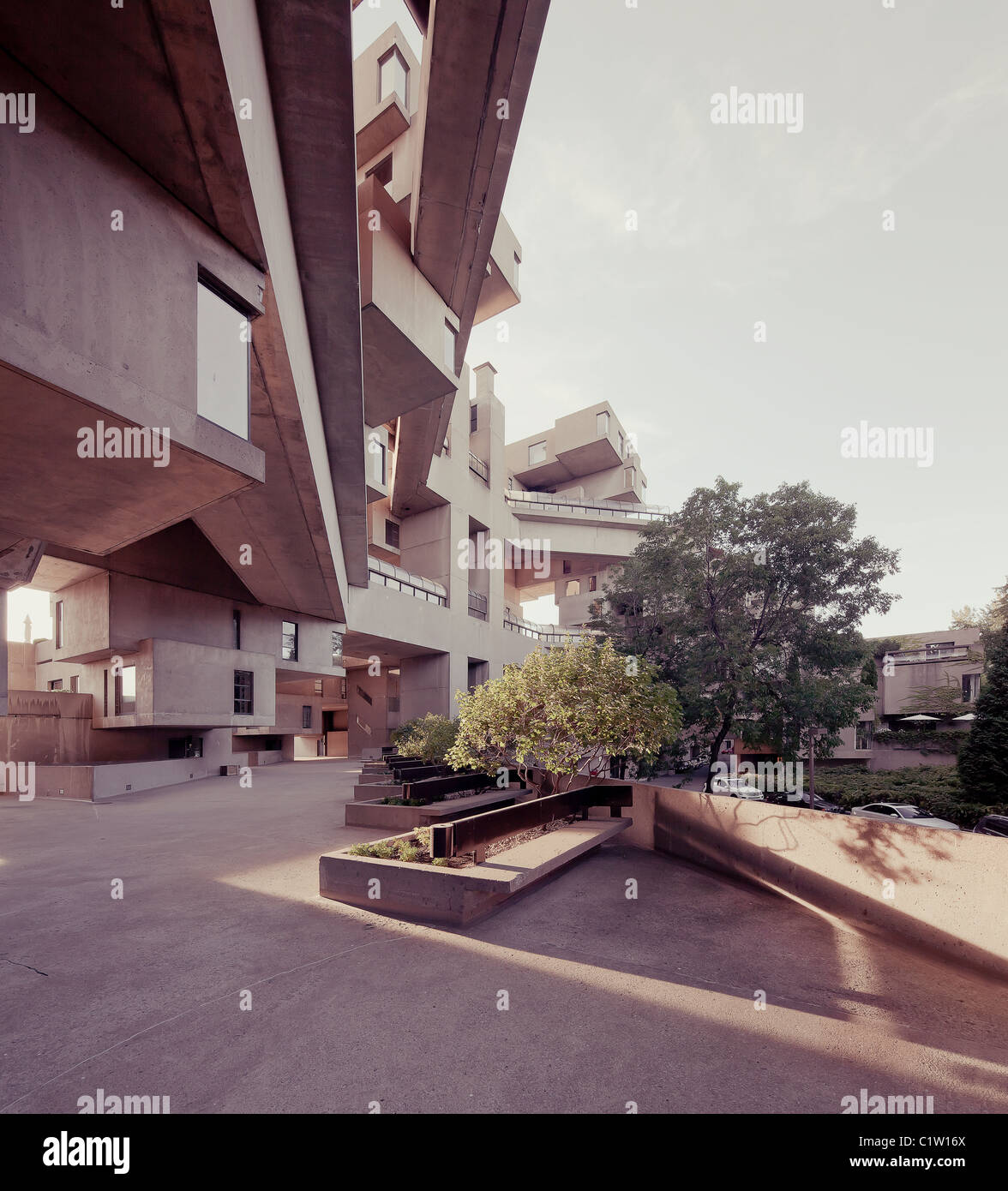 Habitat 67 housing buildings at Montreal, Quebec, Canada by Moshe ...