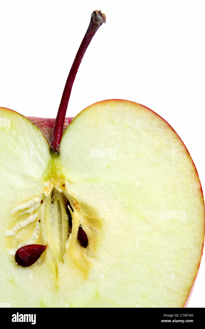 close-up red apple isolated on white background Stock Photo - Alamy