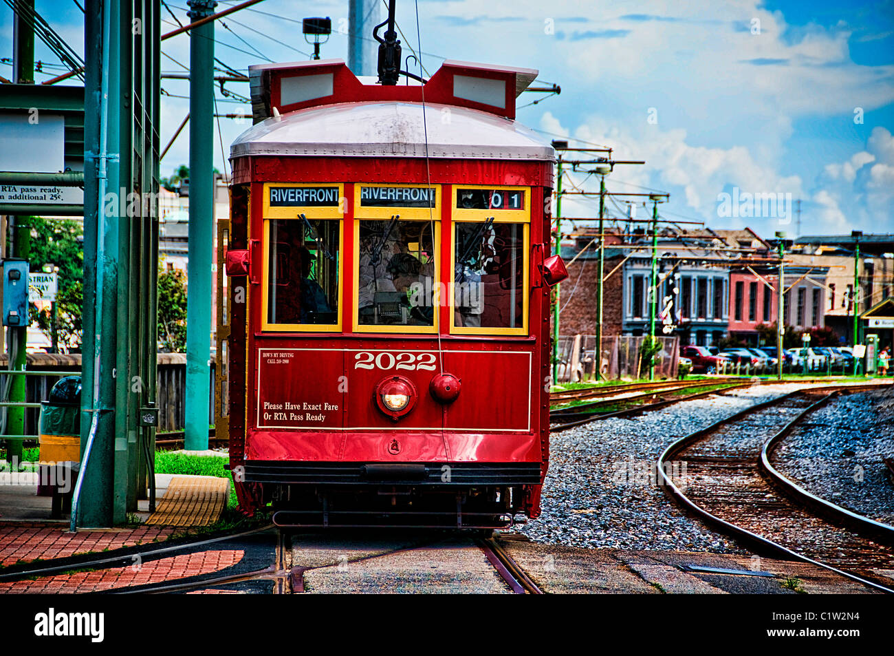 Tram in a city, New Orleans, Louisiana, USA Stock Photo - Alamy
