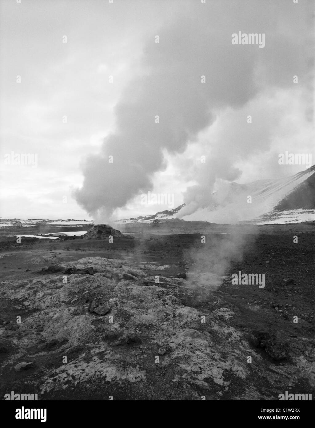 Fumaroles at Námafjall, Myvatn, Iceland Stock Photo - Alamy