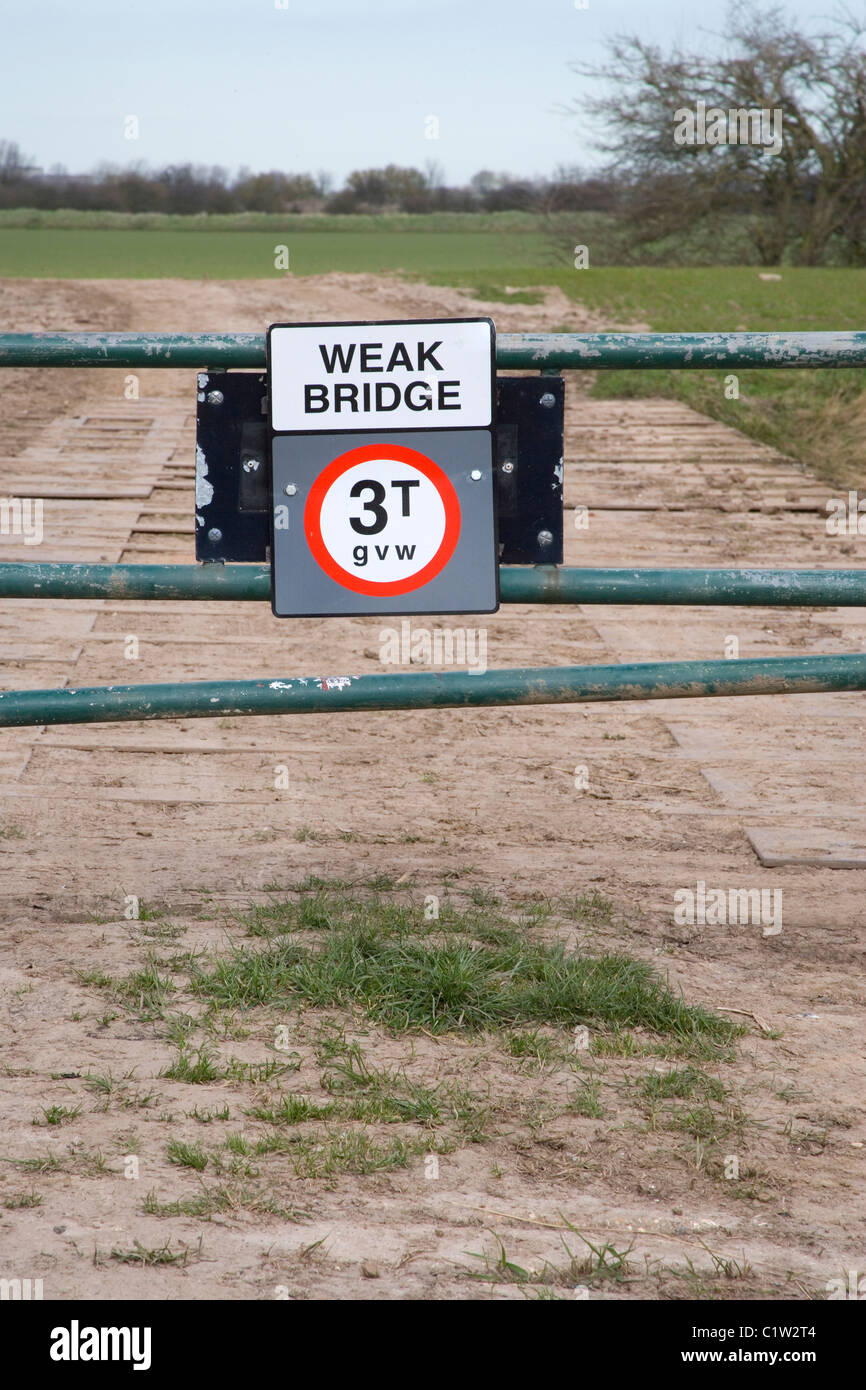 Weak Bridge Road Sign High Resolution Stock Photography and Images - Alamy