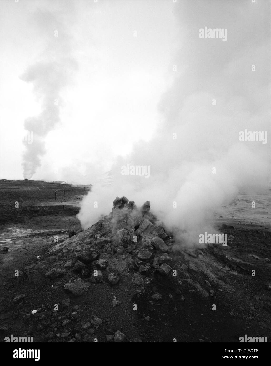 Fumaroles at Námafjall, Myvatn, Iceland Stock Photo - Alamy