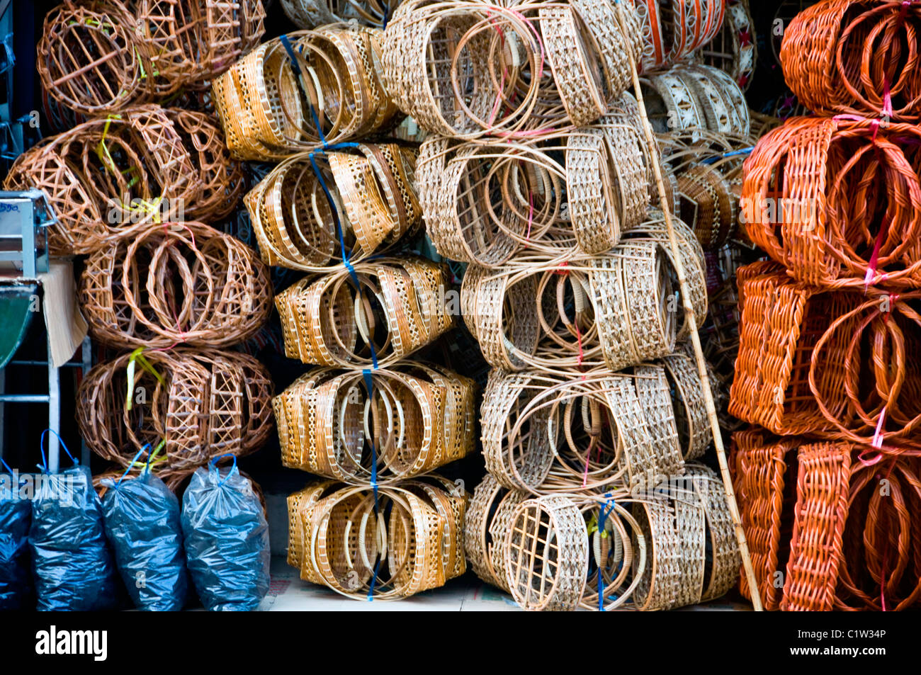 A Thai hardware store that features mostly woven goods, located in Khon ...