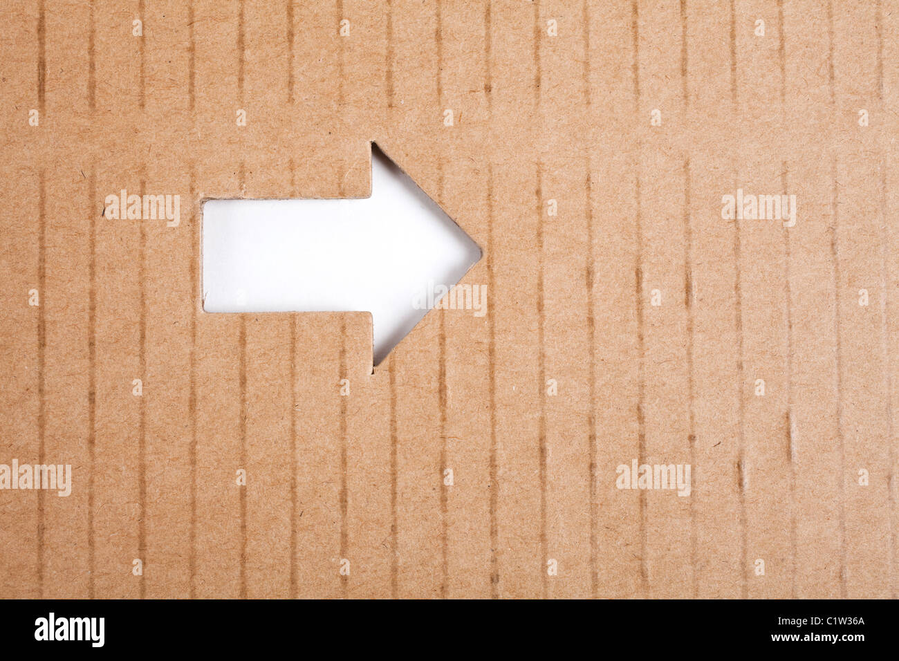 Arrow Sign and cardboard for background Stock Photo - Alamy