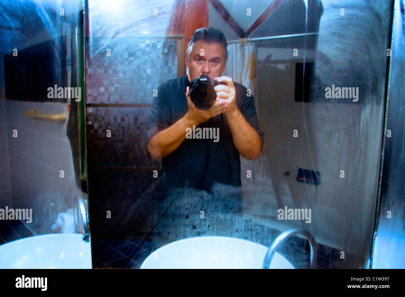Ray Laskowitz in the Mirror Stock Photo - Alamy