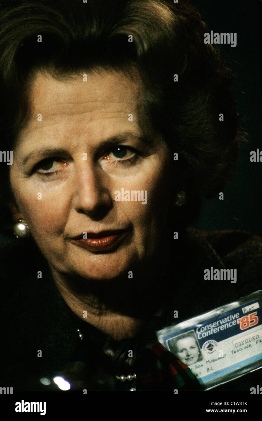 Margaret Thatcher 1985 Portrait High Resolution Stock Photography and ...