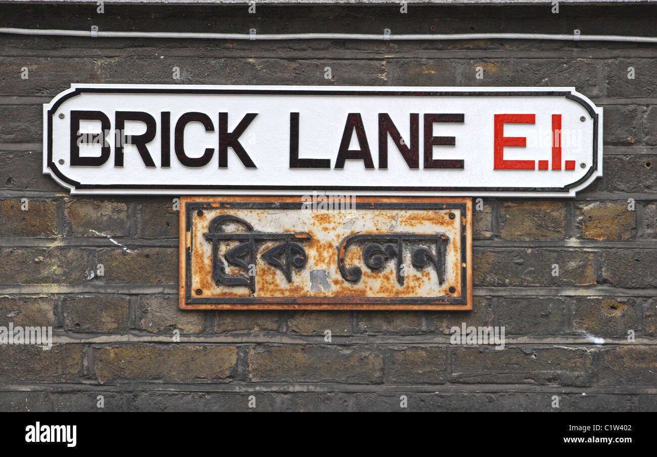 The street sign of Brick Lane in London, England Stock Photo - Alamy