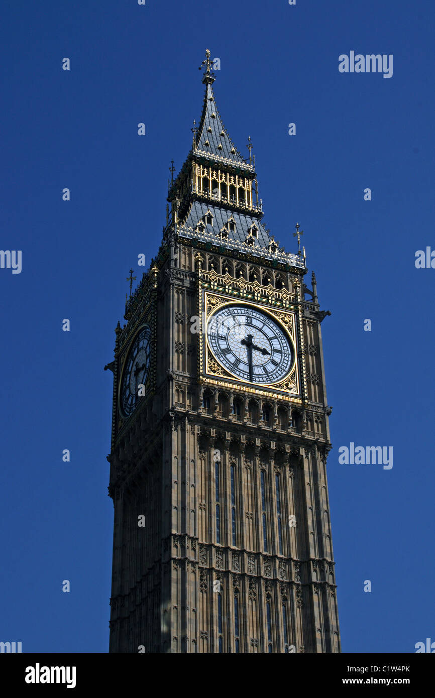Big ben blue clock face hi-res stock photography and images - Alamy
