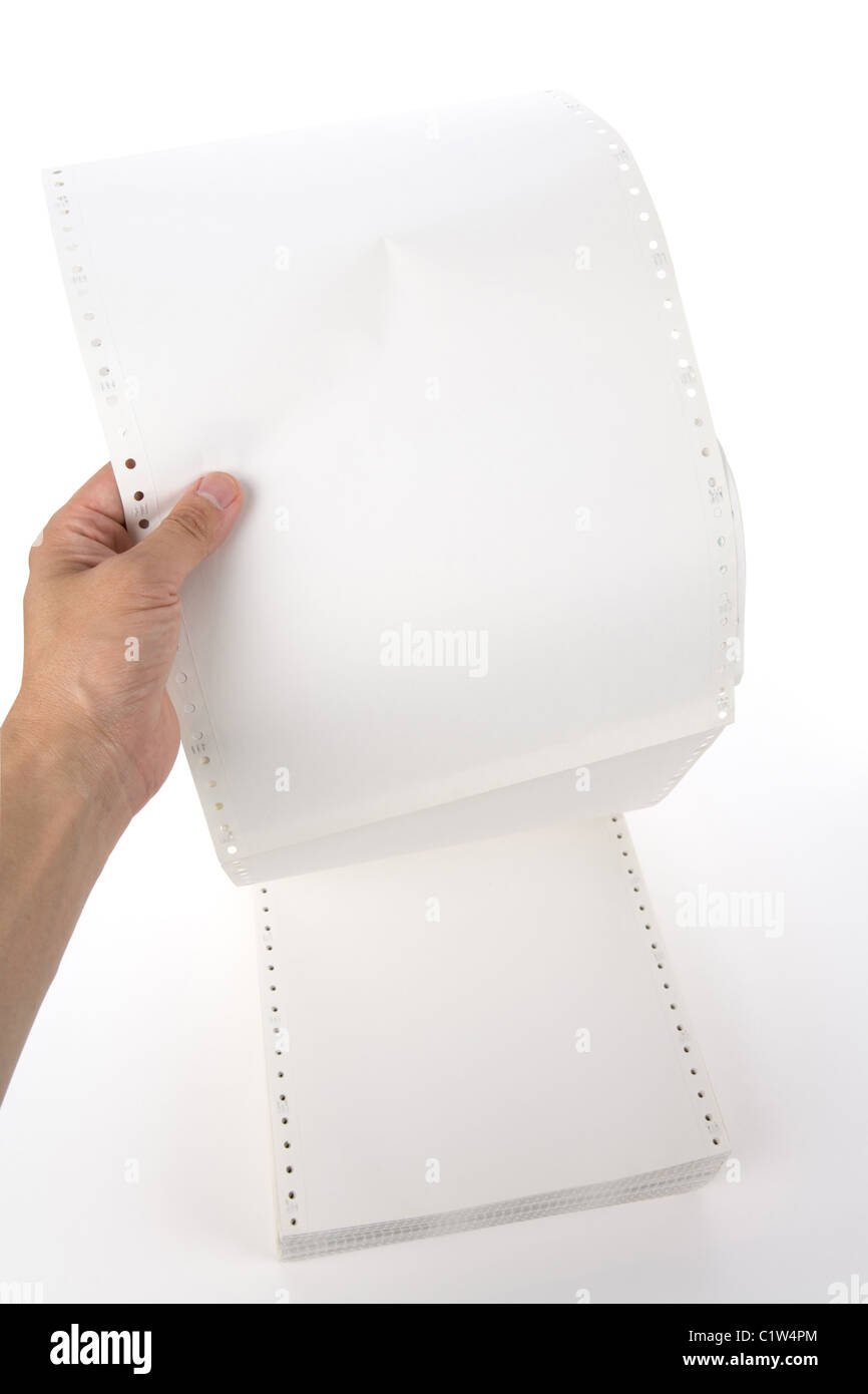 Computer printout paper hi-res stock photography and images - Alamy