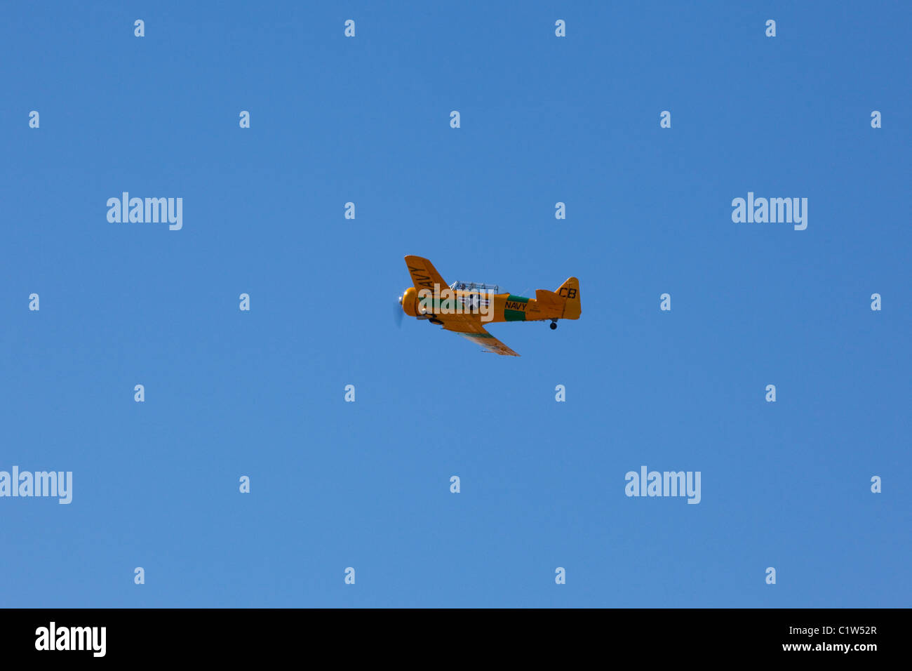 US Air Force T-6 Texan Jet Fighter in flight, Fort Worth Alliance ...