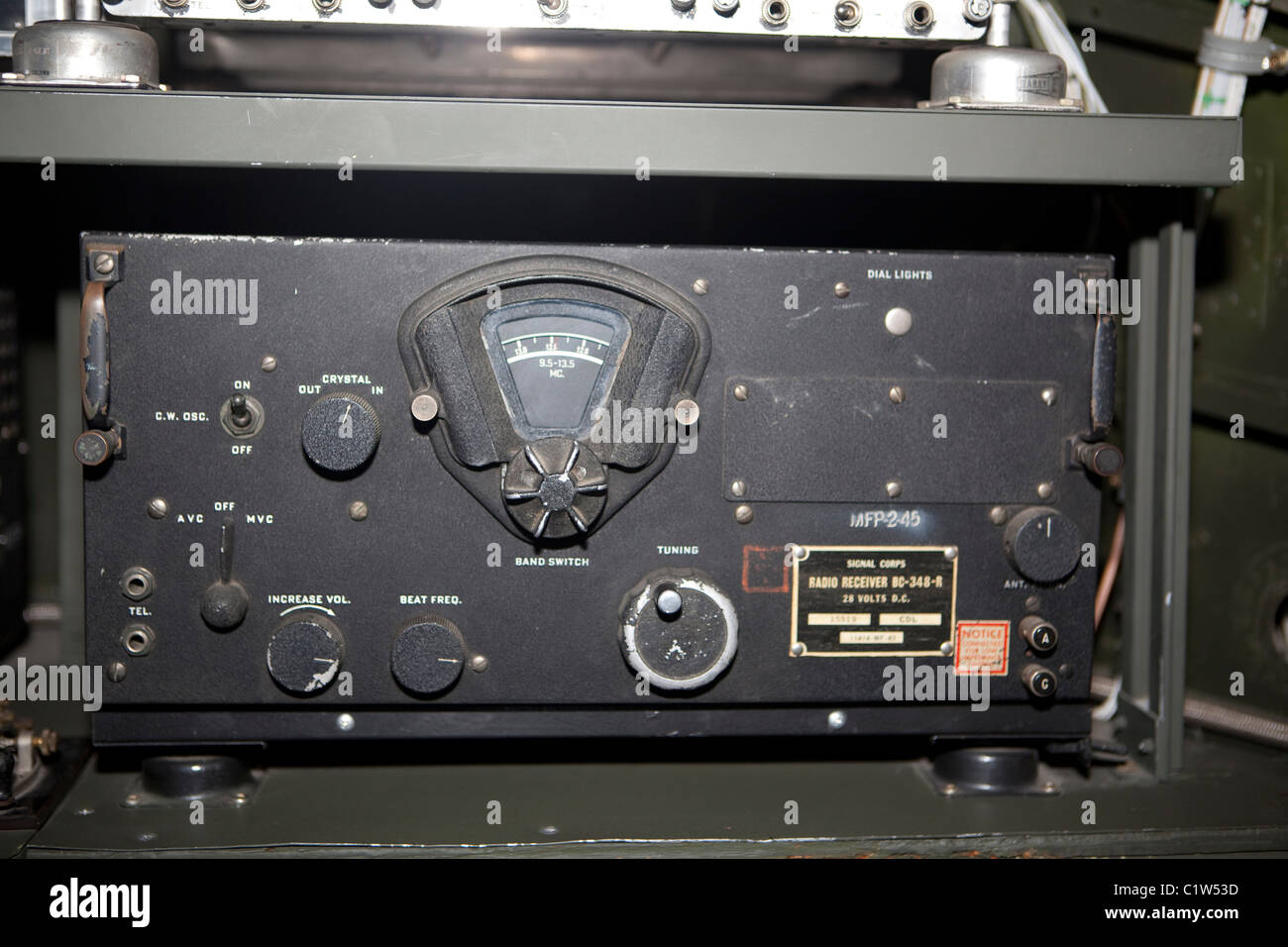 Radio transmission system in Boeing B-29 Superfortress plane, Fort ...