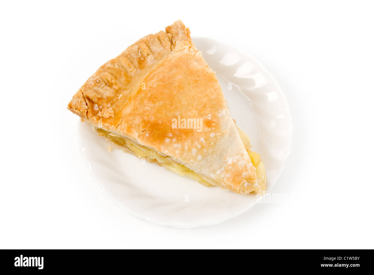 Apple Pie with white background Stock Photo - Alamy