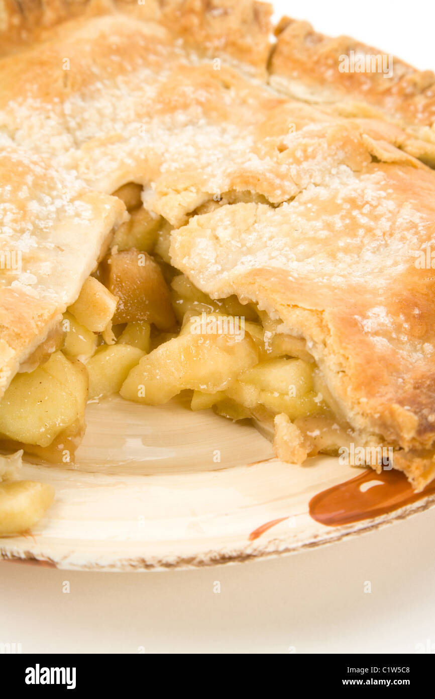 Apple Pie close up shot Stock Photo - Alamy