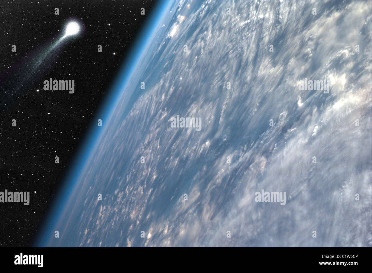 Collision comet earth hi-res stock photography and images - Alamy