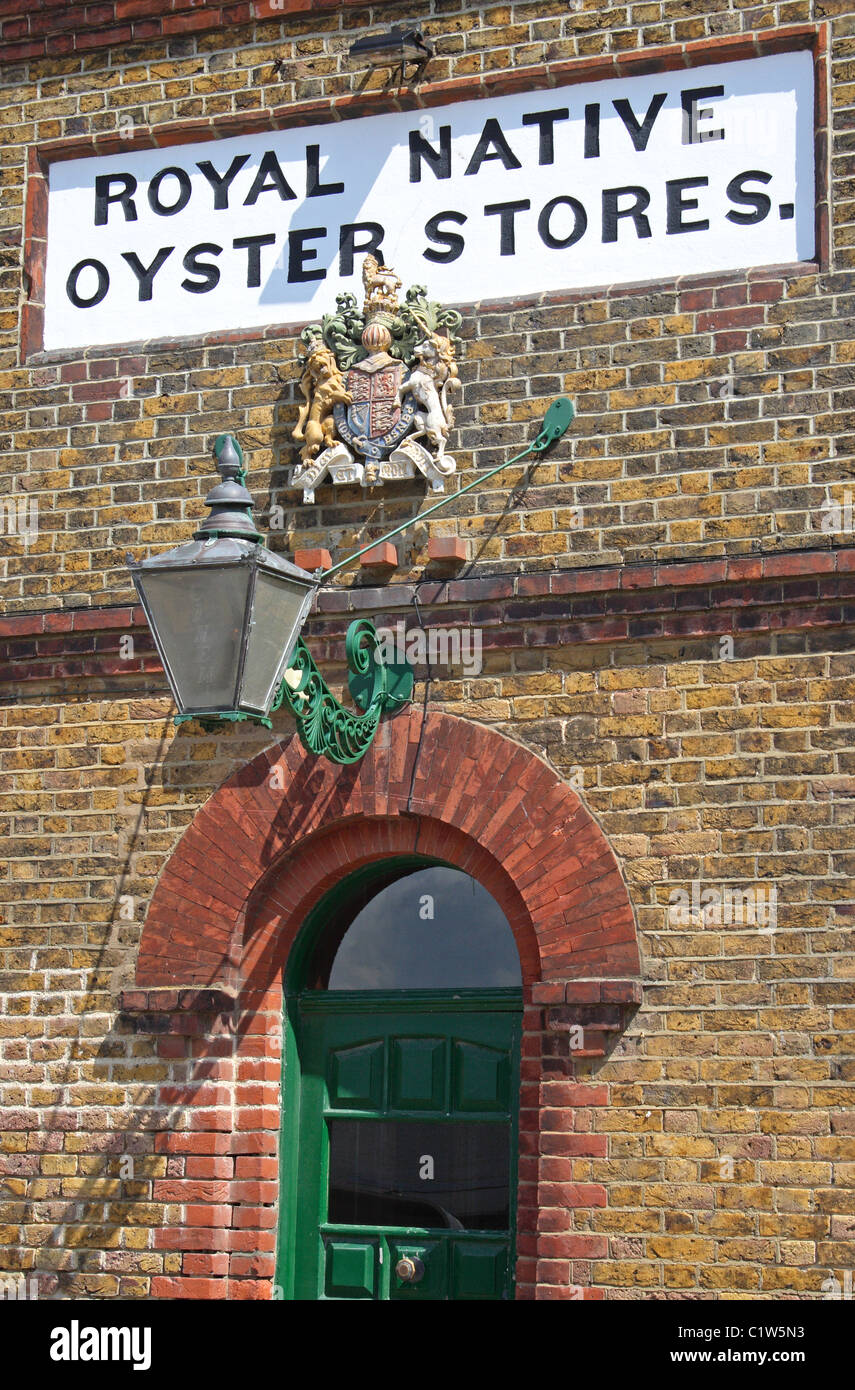 The Royal Native Oyster Stores in Whitstable, Kent, England Stock Photo ...