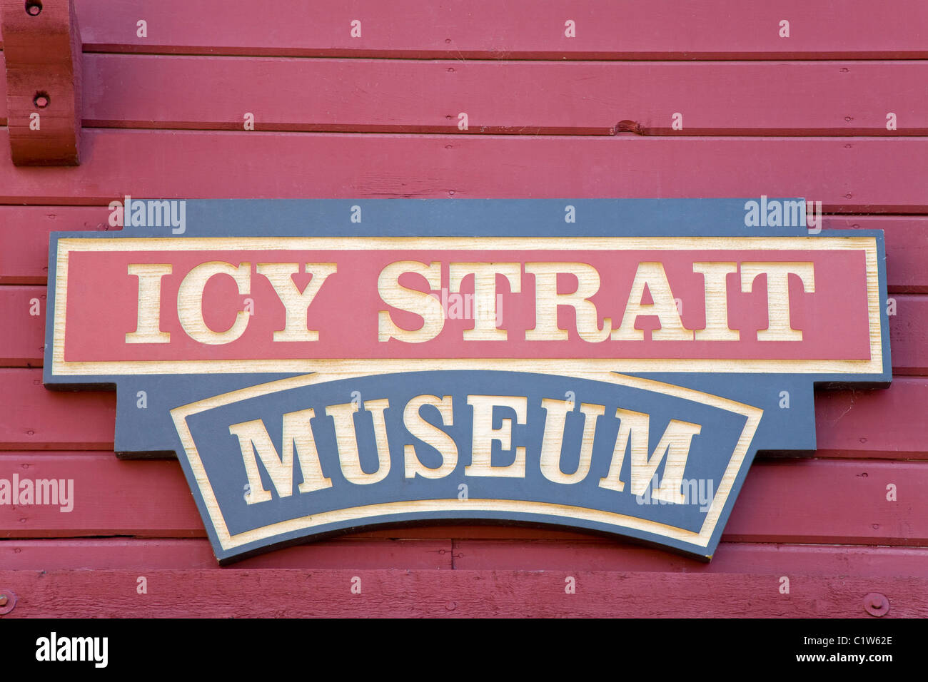 Sign of a museum, Cannery Museum, Icy Strait Point, Hoonah City ...