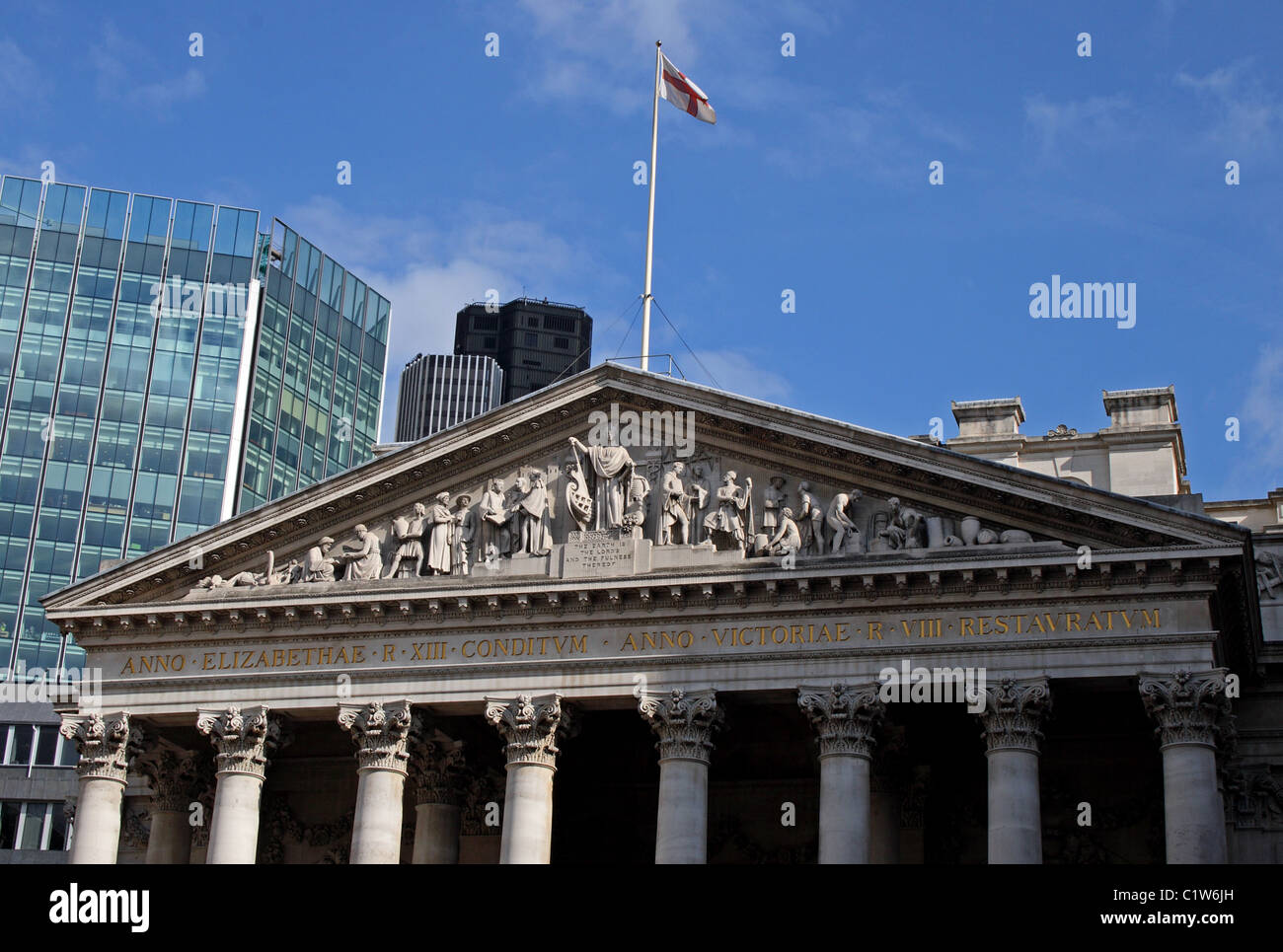 The Bank of England, in the traditional financial centre, of London ...