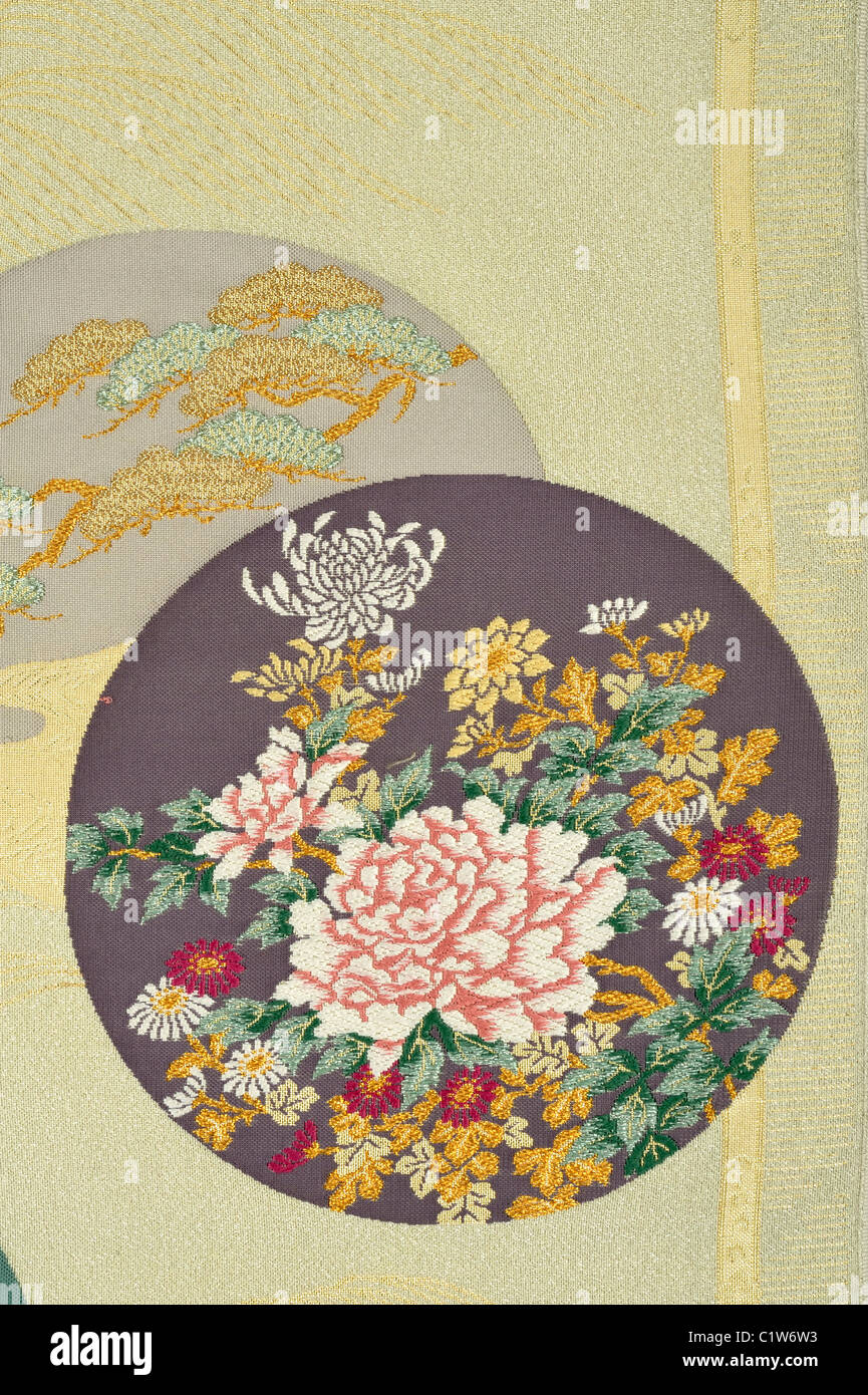 Detail of Japanese textile print Stock Photo - Alamy