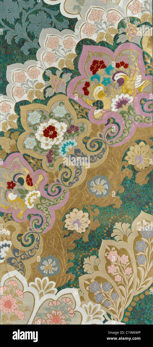 Detail of Japanese textile print Stock Photo - Alamy