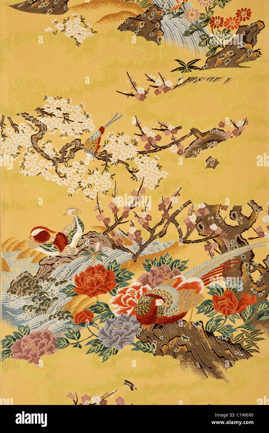 Detail of Japanese textile print Stock Photo - Alamy