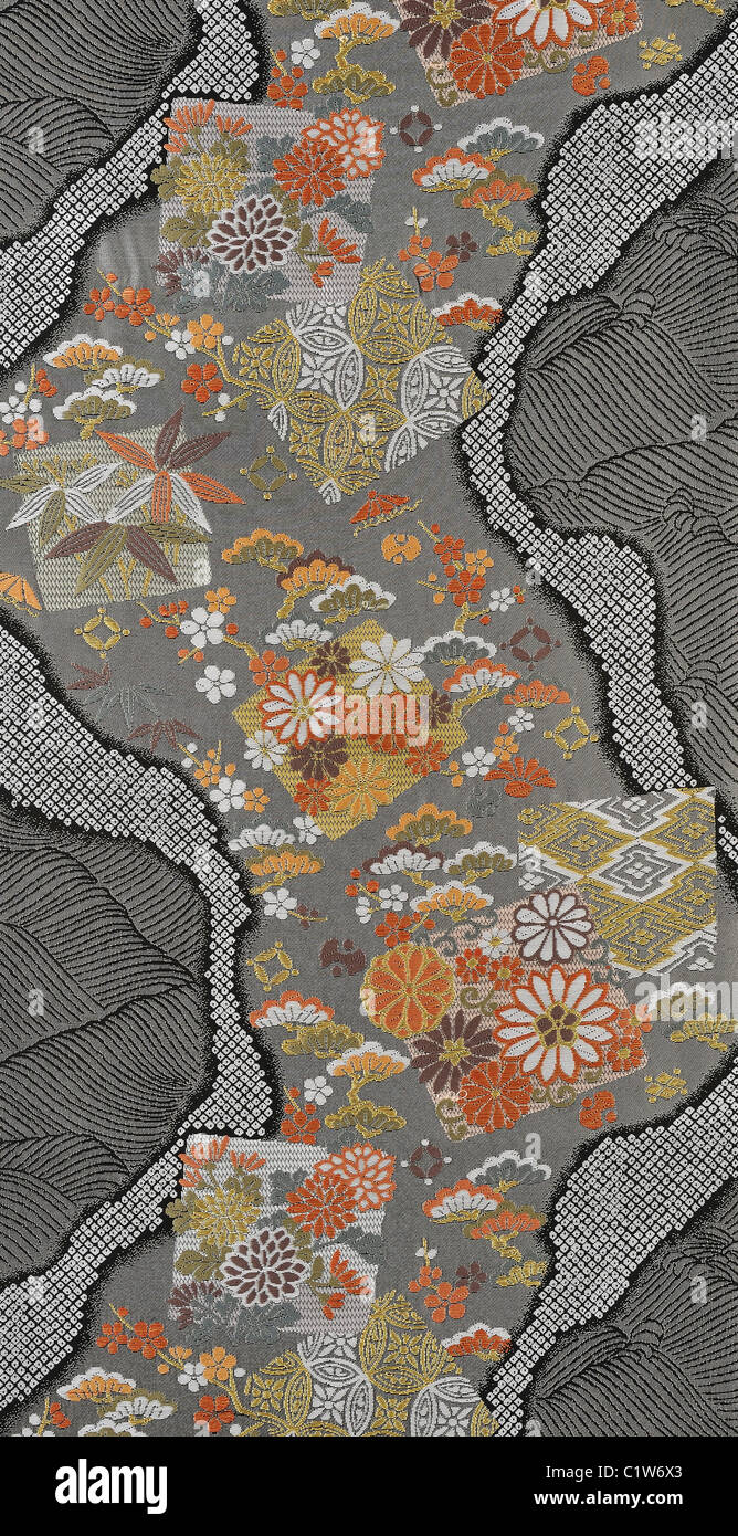 Detail of Japanese textile print Stock Photo - Alamy