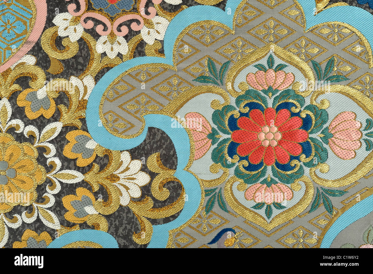 Detail of Japanese textile print Stock Photo - Alamy